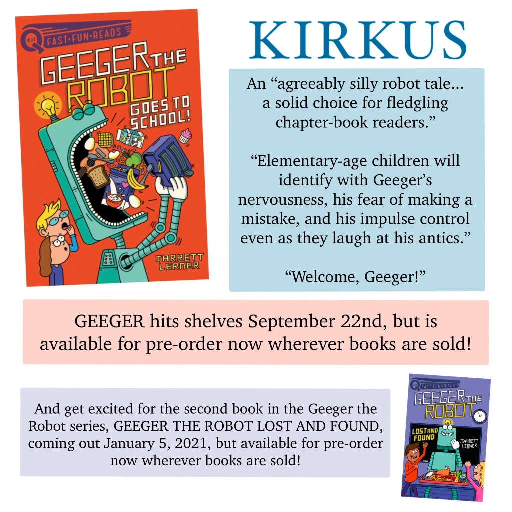 “Welcome, Geeger!” – Jarrett Lerner